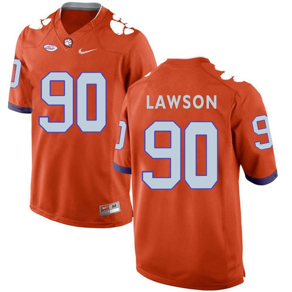 Clemson Tigers Orange Shaq Lawson Football Jersey - Bluefink