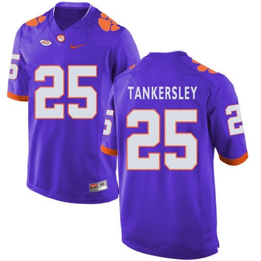 Clemson Tigers Purple Cordrea Tankersley Football Jersey - Bluefink