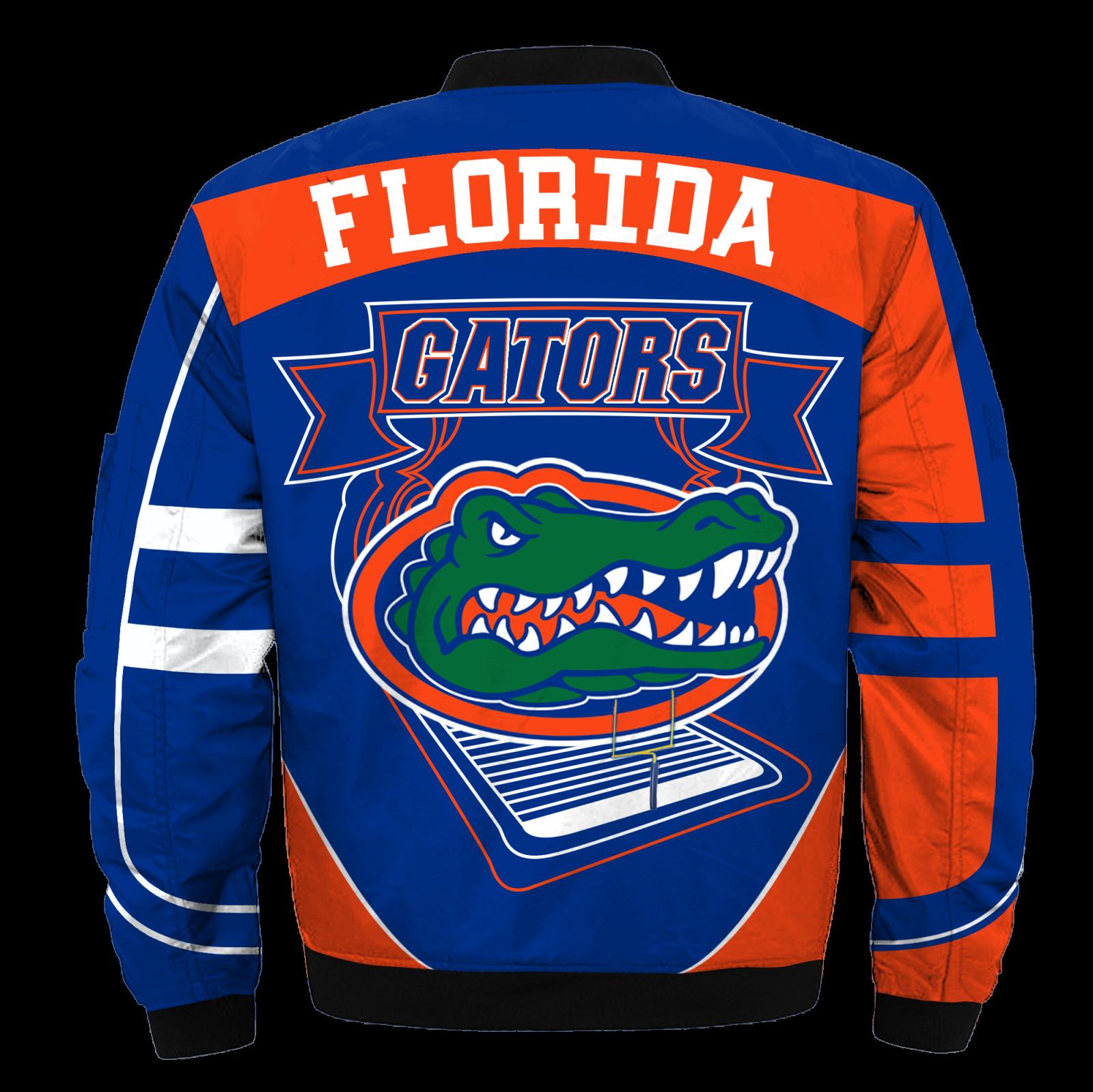Florida Gators Bomber Jacket 3D Printed Fire Ball - Bluefink