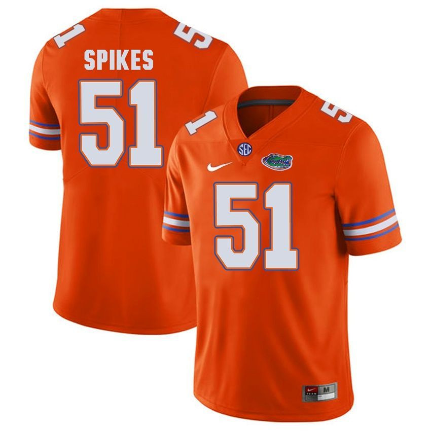 Florida Gators Orange Brandon Spikes Football Player Performance Jersey ...