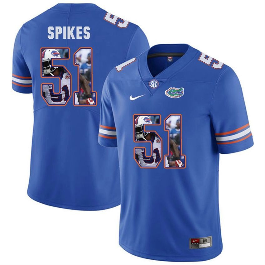 Florida Gators Royal Brandon Spikes College Football Portrait Jersey ...