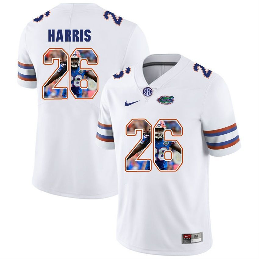 Florida Gators White Marcell Harris College Football Portrait Jersey ...