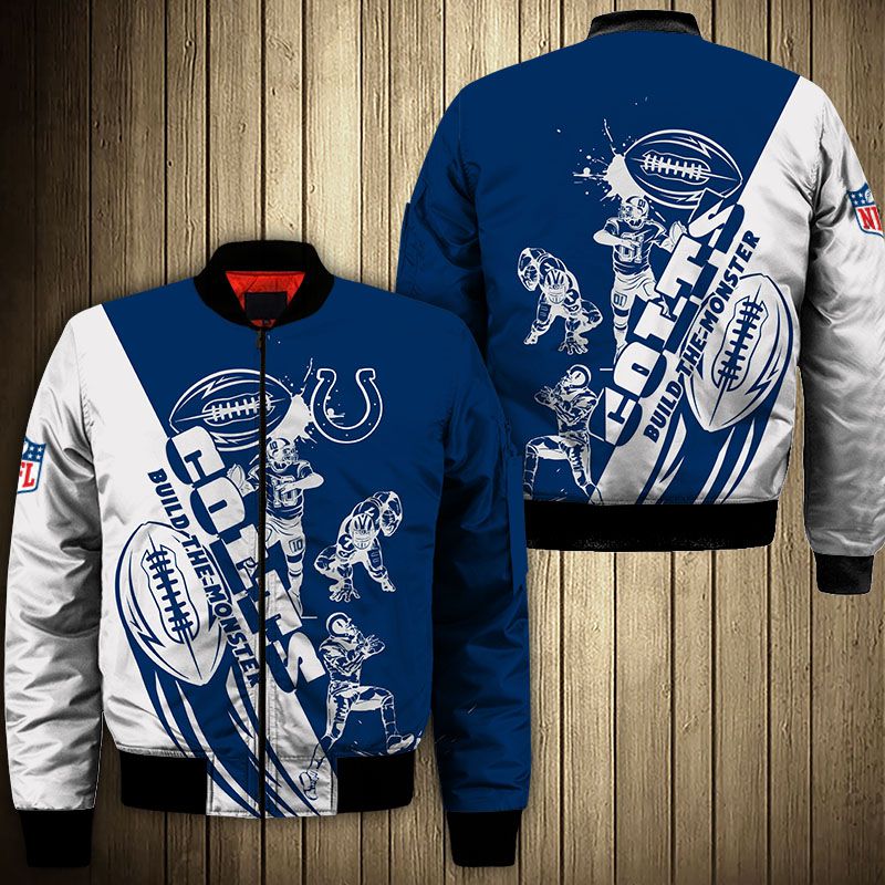 Indianapolis Colts Jacket Cartoon Athlete Ball Star - Bluefink