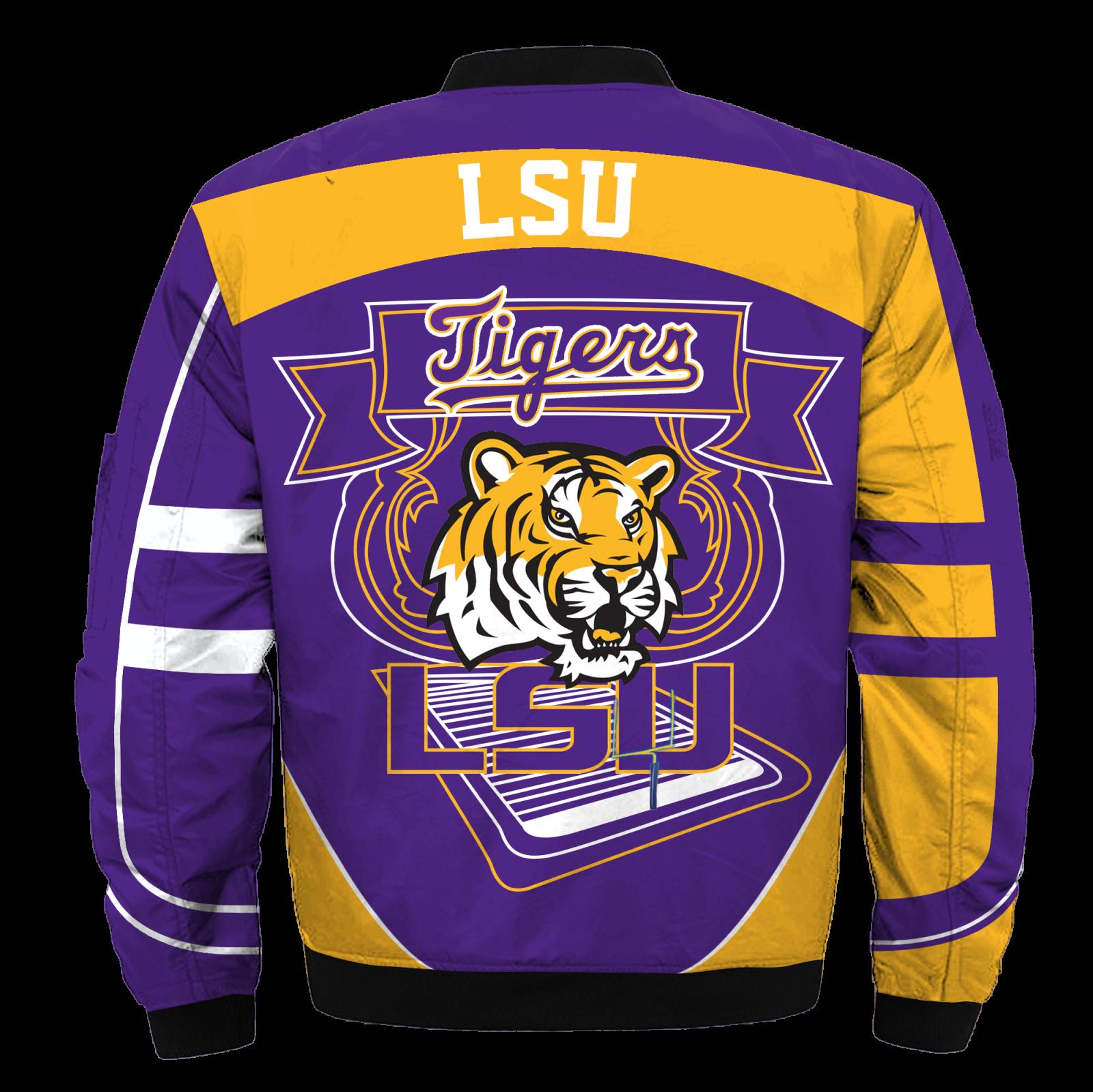 LSU Tigers Jacket 3D Printed Fire Ball - Bluefink