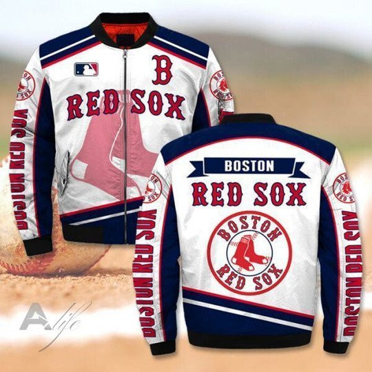 MLB Boston Red Sox Bomber Jacket V2 - Bluefink