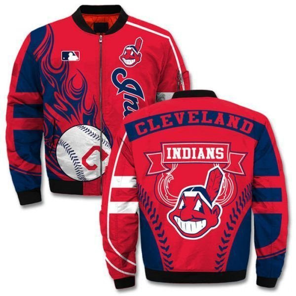 MLB Cleveland Indians Special Edition Bomber Jacket - Bluefink