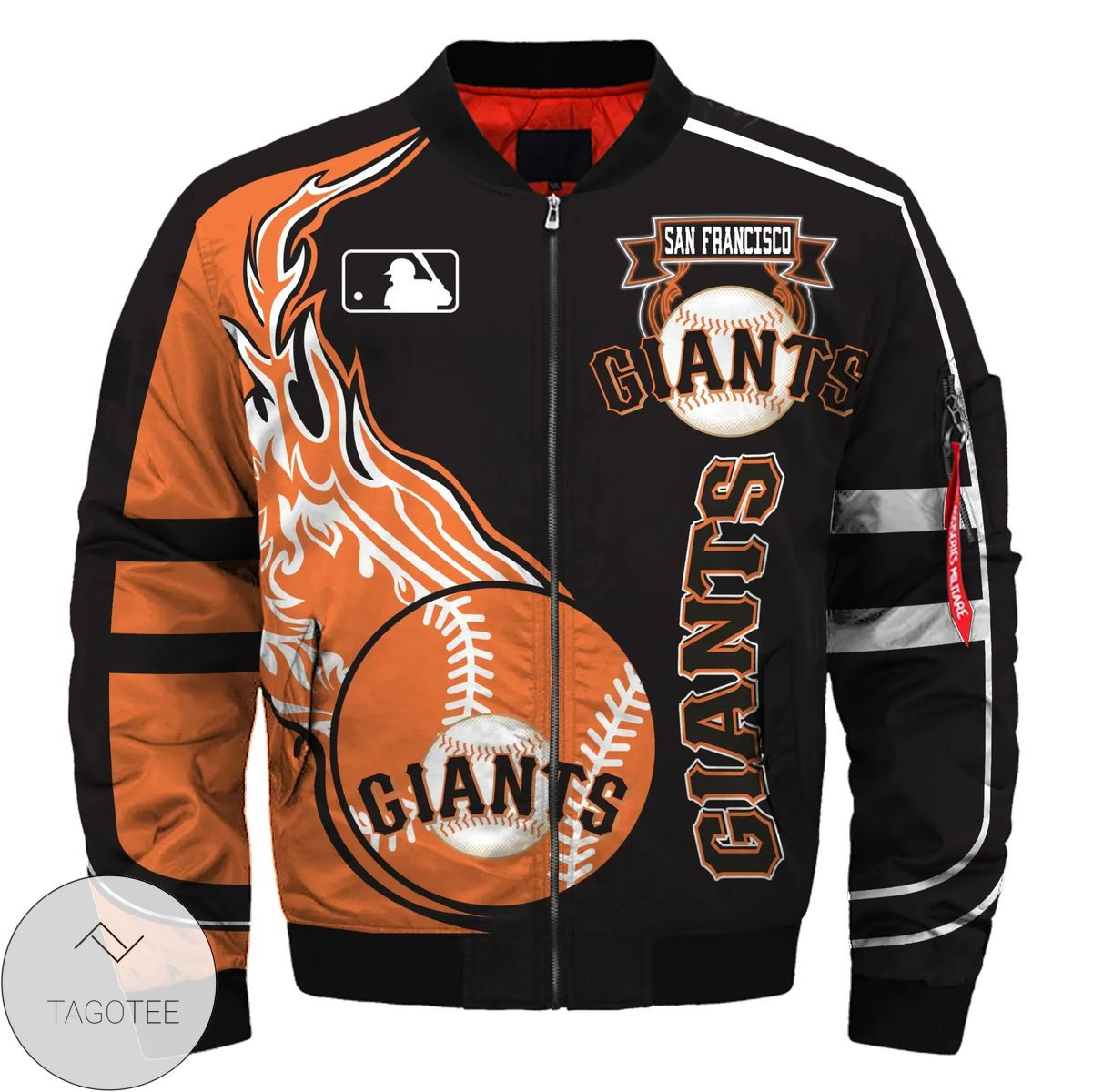 MLB San Francisco Giants Black Bomber Jacket - Bluefink