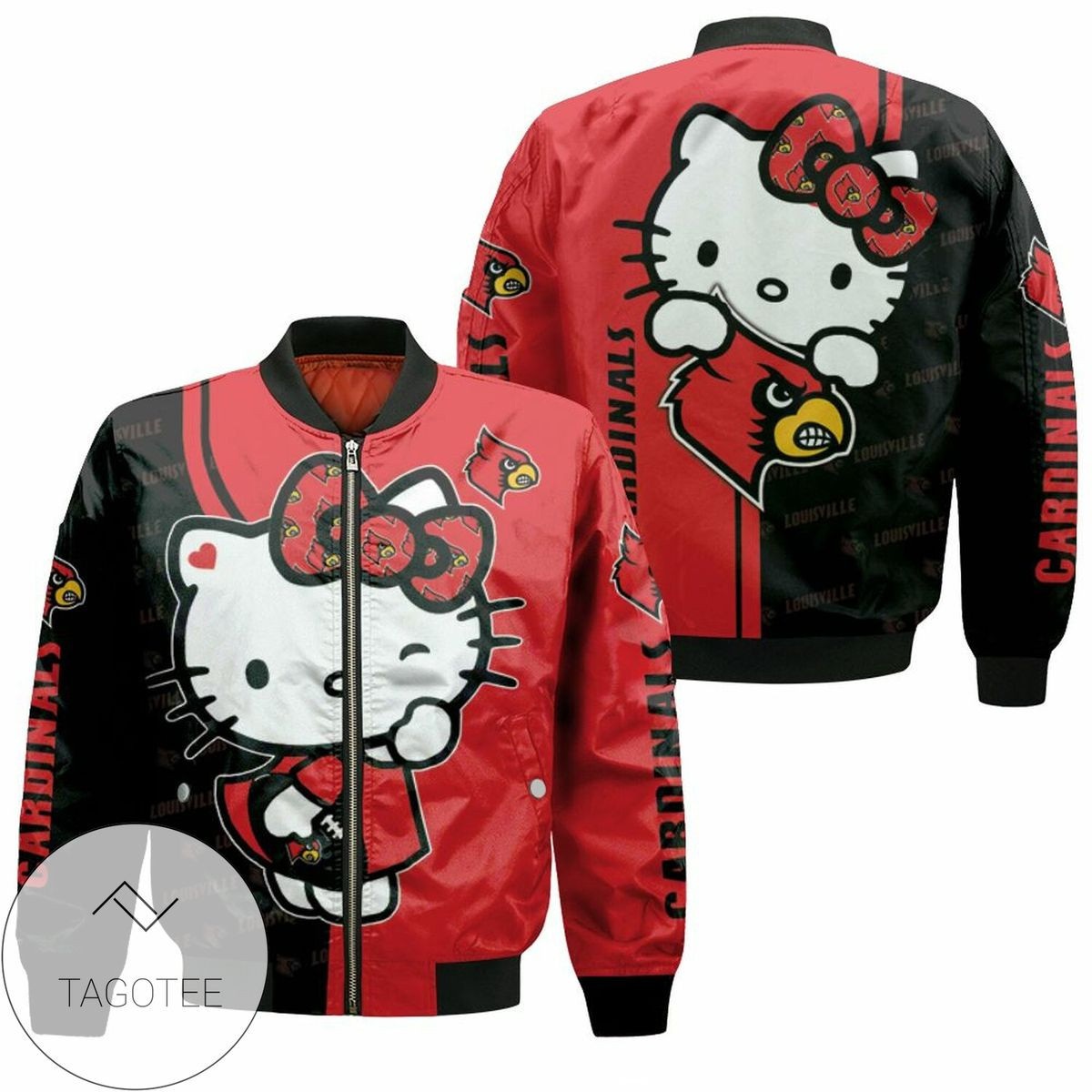 MLB St. Louis Cardinals Hello Kitty Bomber Jacket - Bluefink
