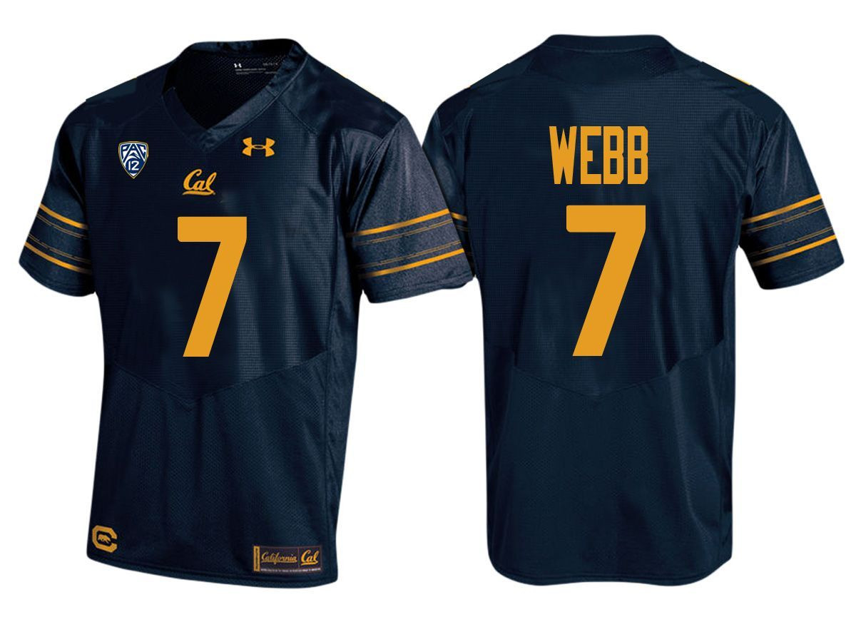 Male Cal Bears Navy Davis Webb PAC-12 College Football New-Season Home ...