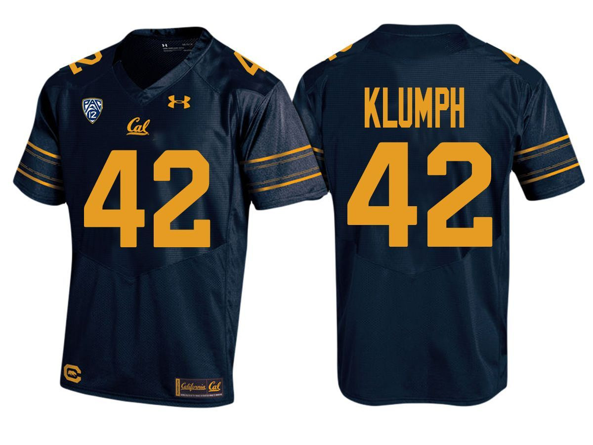 Male Cal Bears Navy Dylan Klumph PAC-12 College Football New-Season ...
