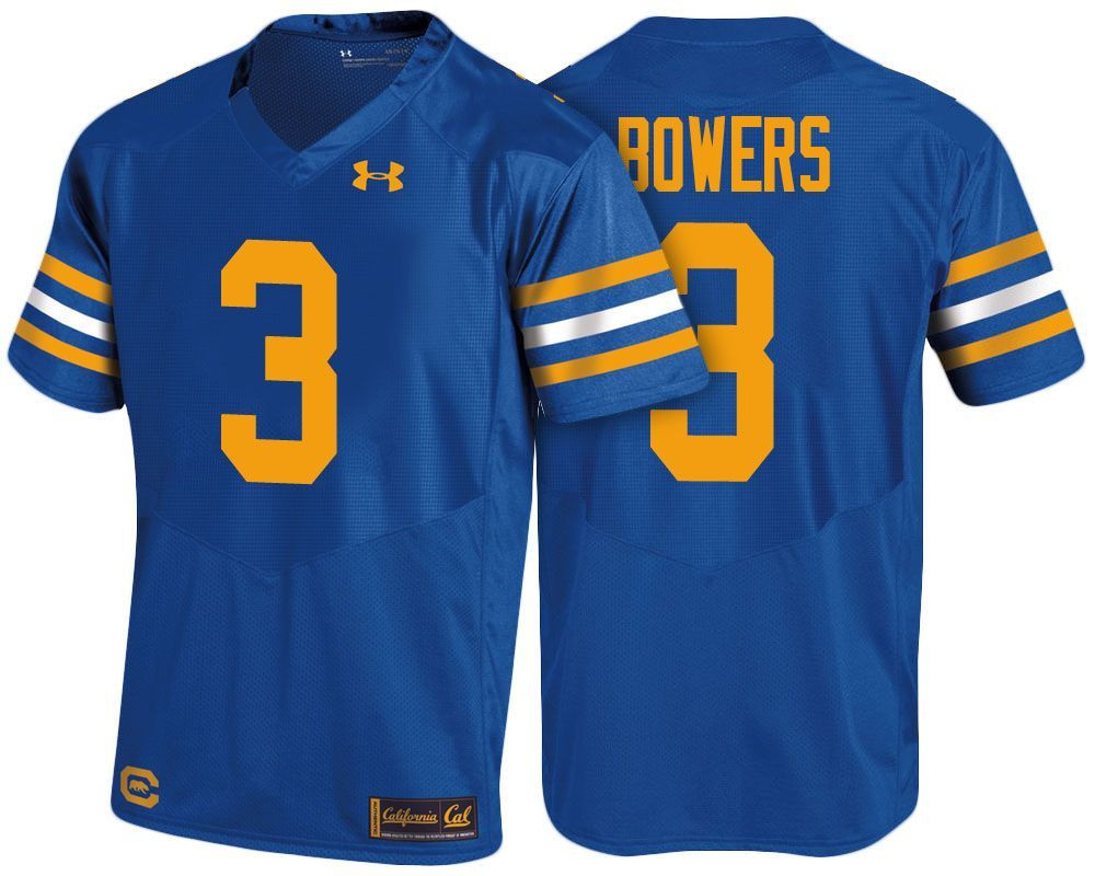 Male Cal Bears Royal Ross Bowers NCAA Football Jersey - Bluefink