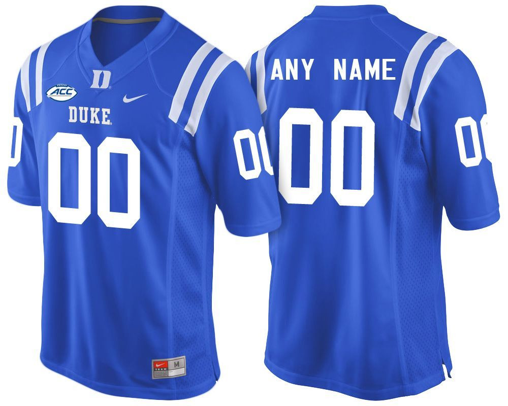 Male Duke Blue Devils Royal Custom College Football Jersey - Bluefink