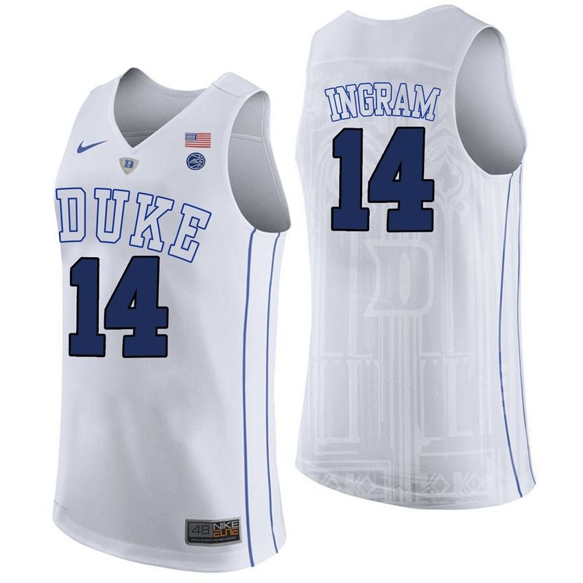 Male Duke Blue Devils White Brandon Ingram College Basketball ...