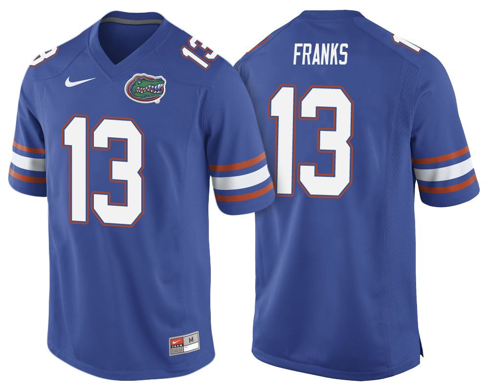 Male Florida Gators Royal Feleipe Franks NCAA Football Jersey - Bluefink
