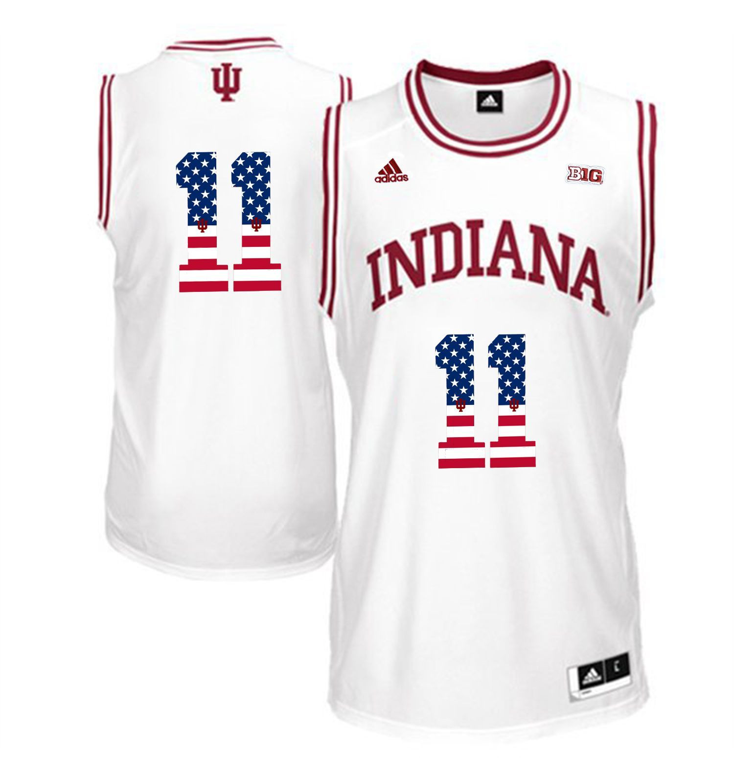 Male Indiana Hoosiers White Isiah Thomas NCAA College Basketball Jersey ...