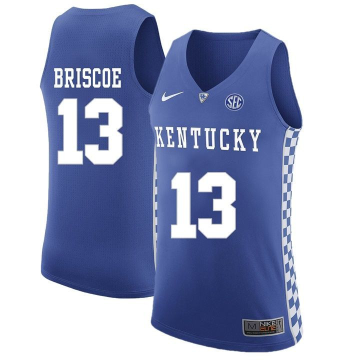 Male Kentucky Wildcats Royal Isaiah Briscoe NCAA Basketball Jersey ...