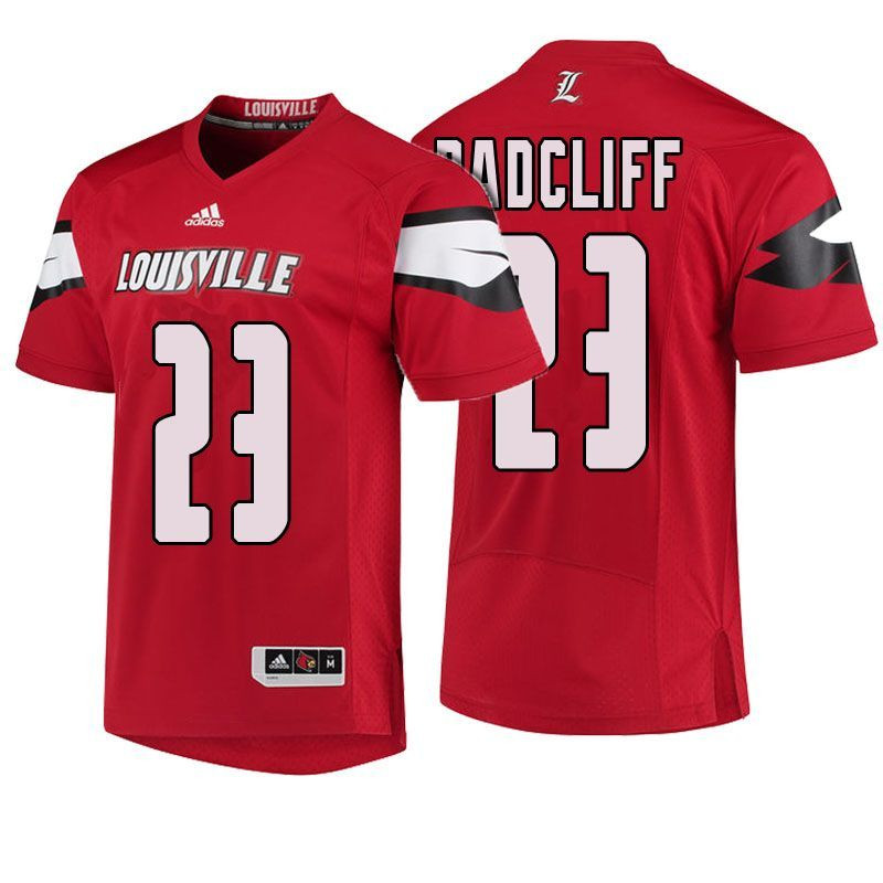 Male Louisville Cardinals Red Brandon Radcliff NCAA Football Jersey ...