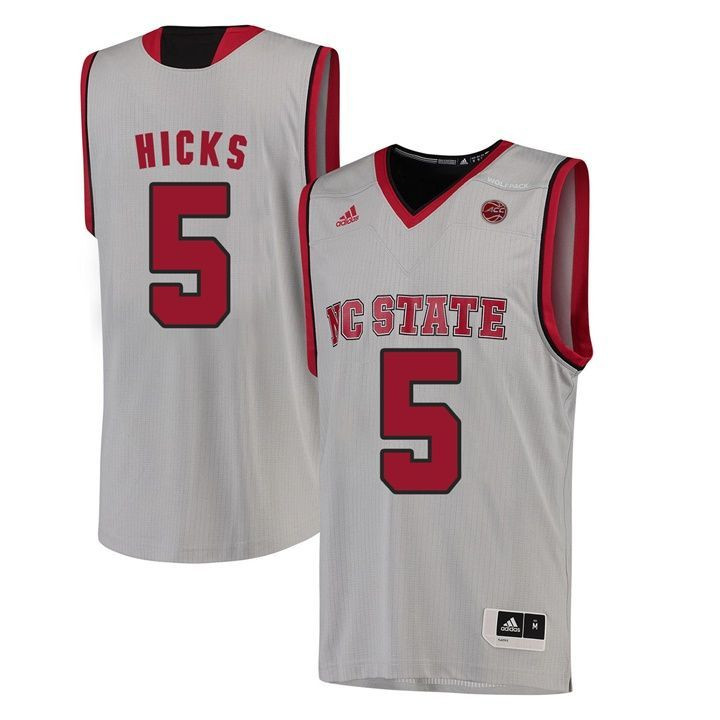 Male North Carolina State Wolfpack White Darius Hicks NCAA College ...