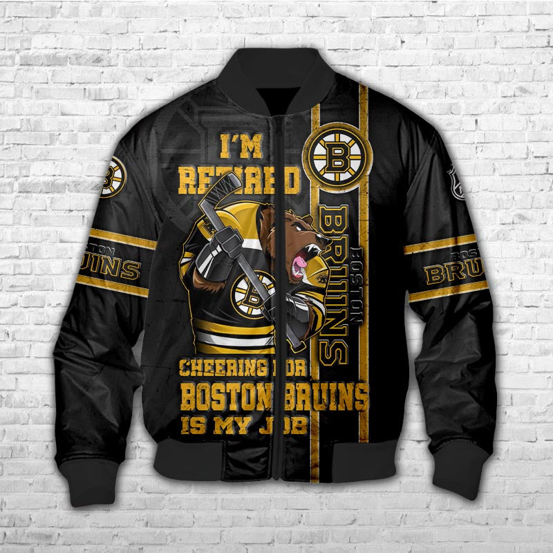Men’s Boston Bruins Jackets I'm Retired - Bluefink