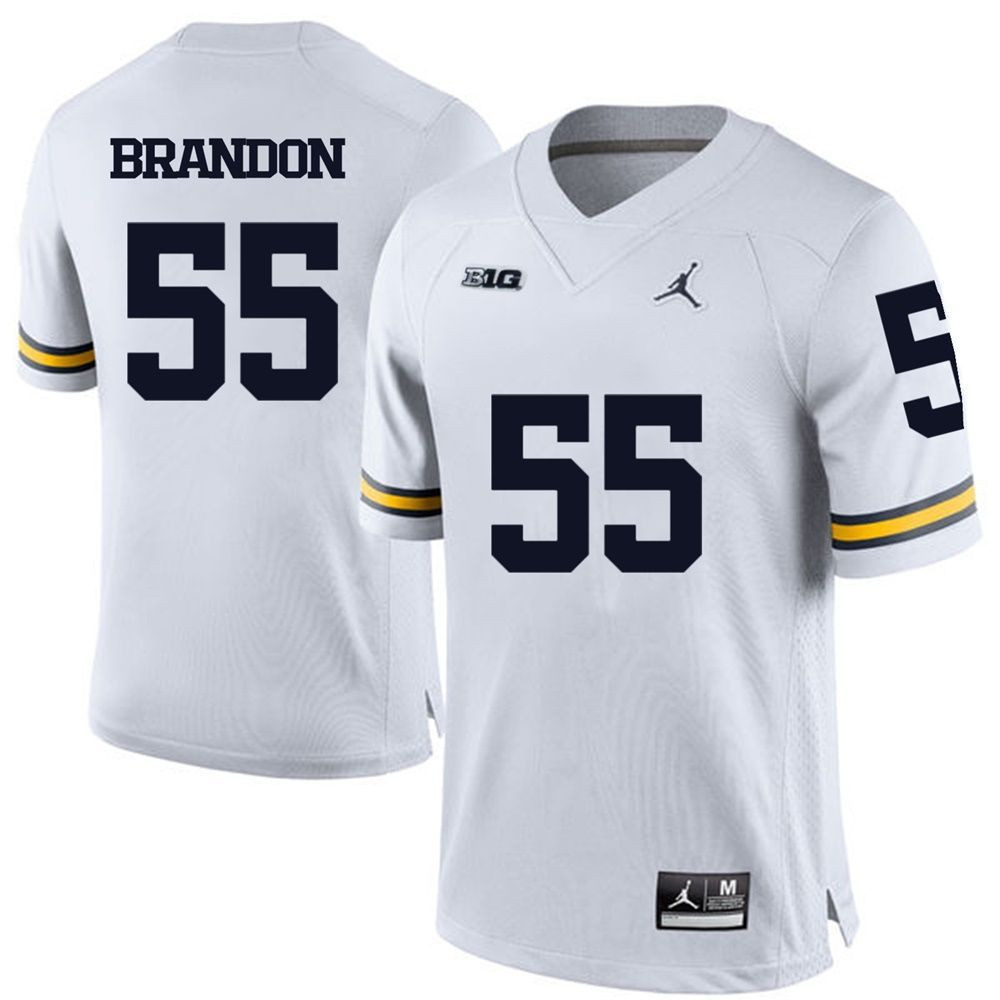 Michigan Wolverines White Brandon Graham Football Jersey - Bluefink