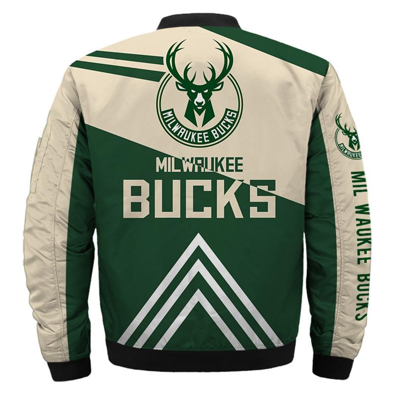 NBA Bomber Jacket Men Milwaukee Bucks Jacket - Bluefink