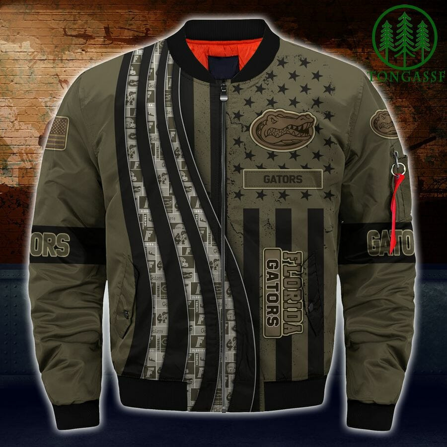 NCAA Florida Gators Camo Bomber Jacket - Bluefink