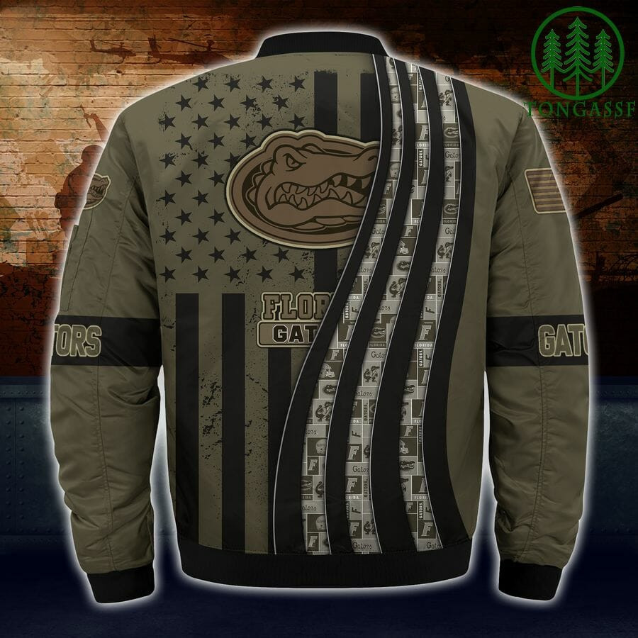 NCAA Florida Gators Camo Bomber Jacket - Bluefink