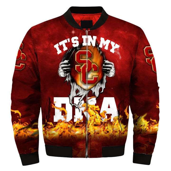 NCAA USC Trojans Baby Groot Bomber Jacket - Bluefink