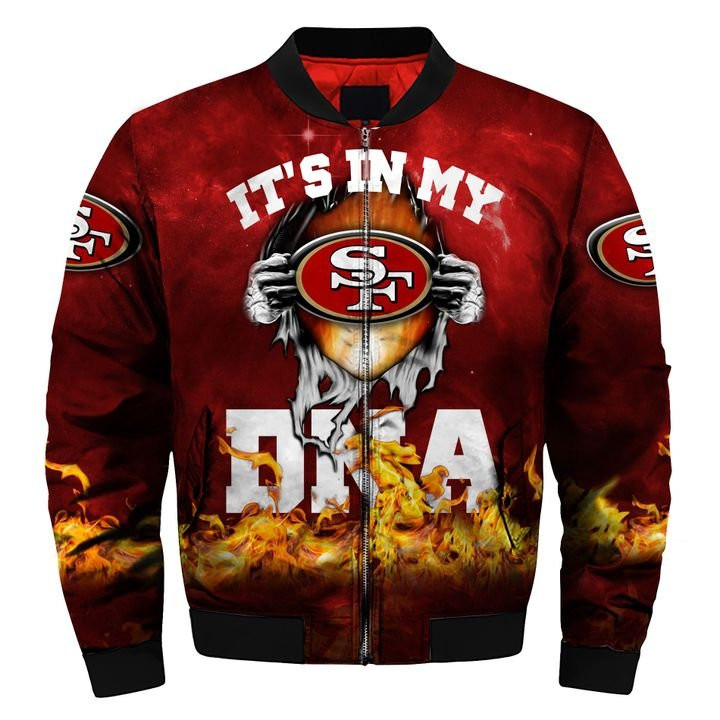 NFL San Francisco 49ers Groot Fire Bomber Jacket - Bluefink