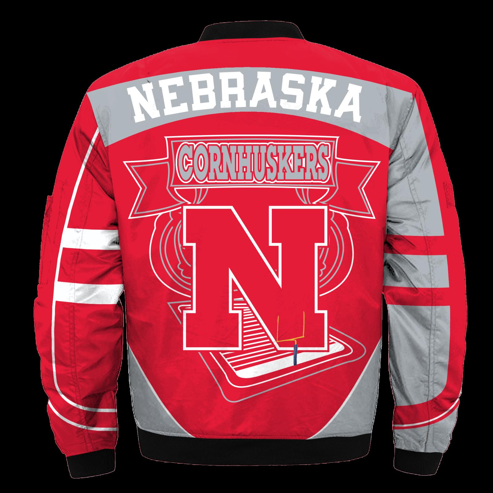 Nebraska Cornhuskers Jacket 3D Printed Fire Ball - Bluefink