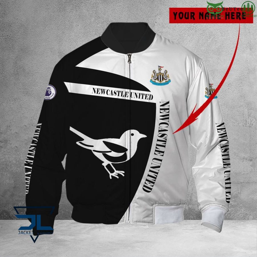 Newcastle United FC Custom Name The Magpies Bomber Jacket - Bluefink
