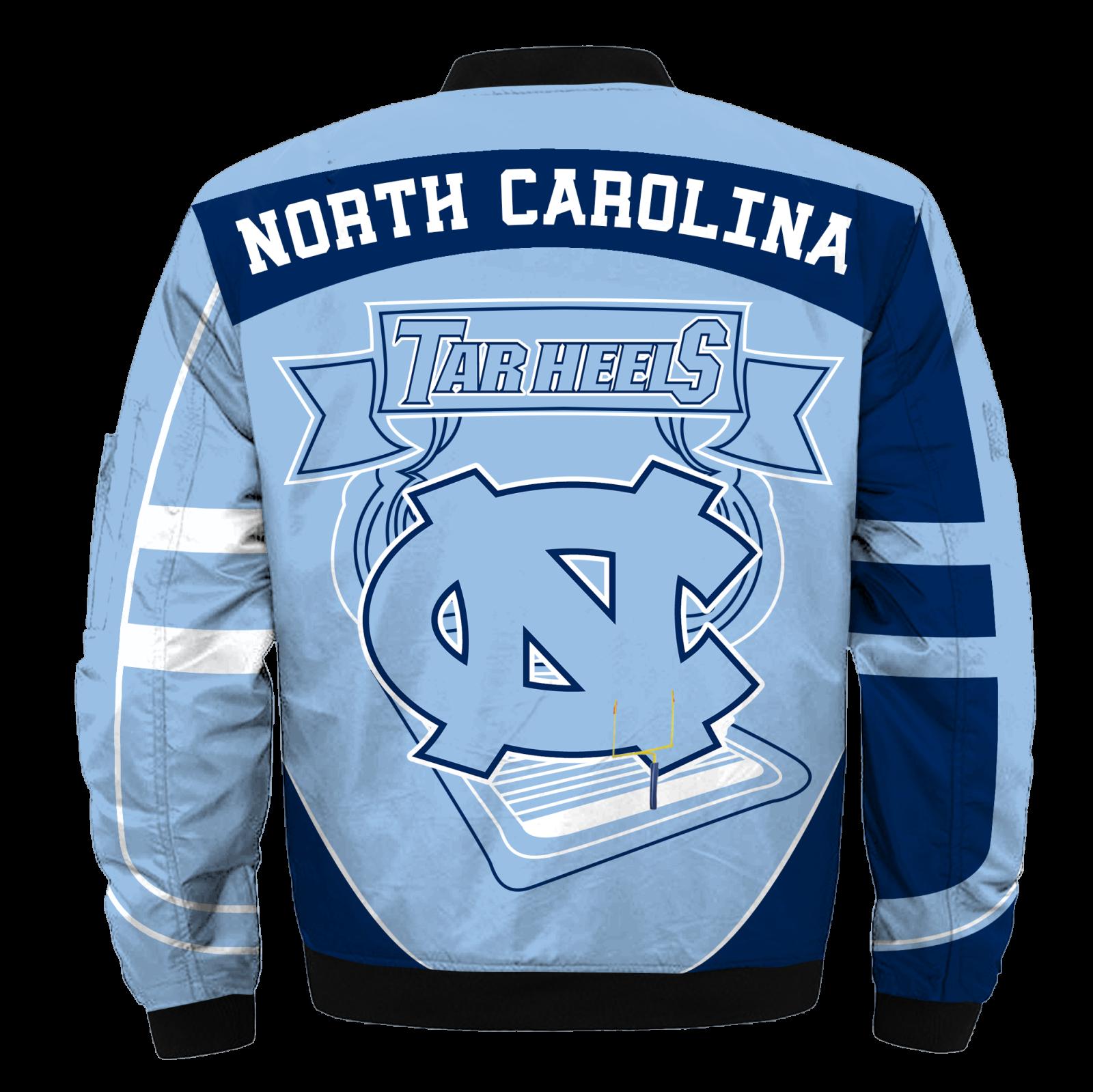 North Carolina Tar Heels Jacket 3D Printed Fire Ball - Bluefink