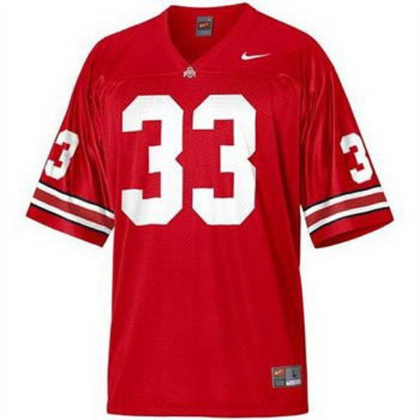 Ohio State Buckeyes #33 Pete Johnson Red Football Jersey - Bluefink