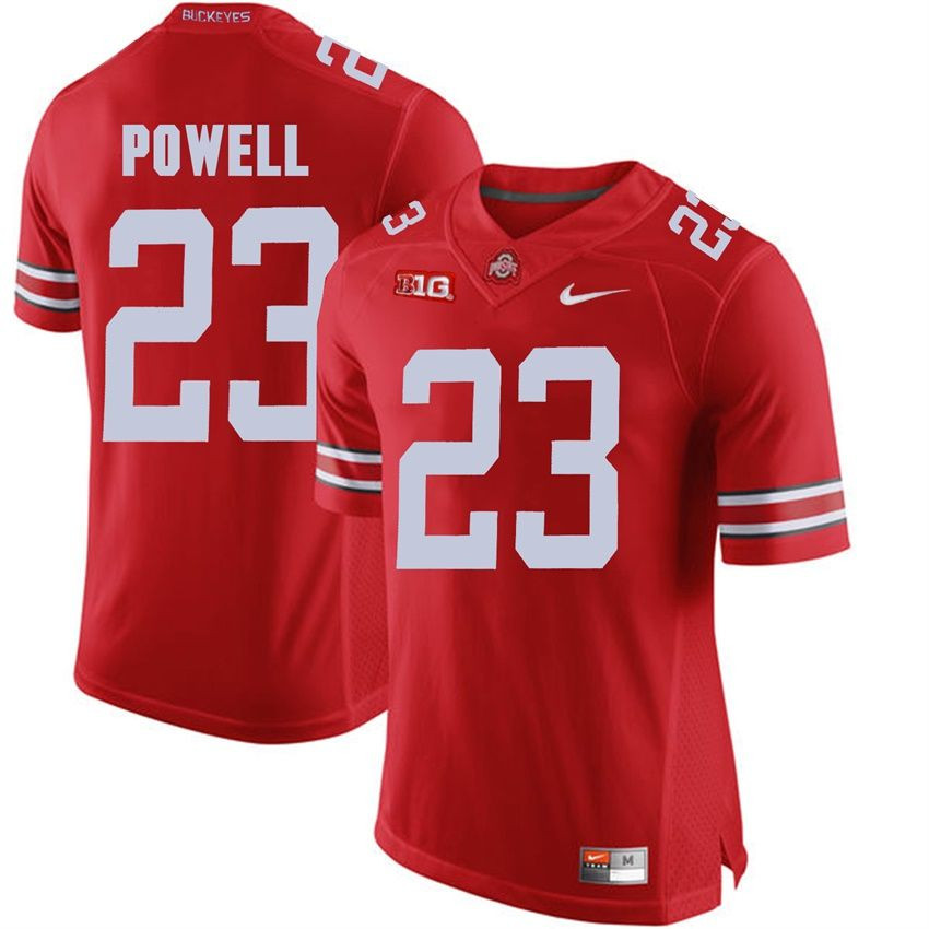 Ohio State Buckeyes Scarlet Tyvis Powell Player Football Jersey - Bluefink