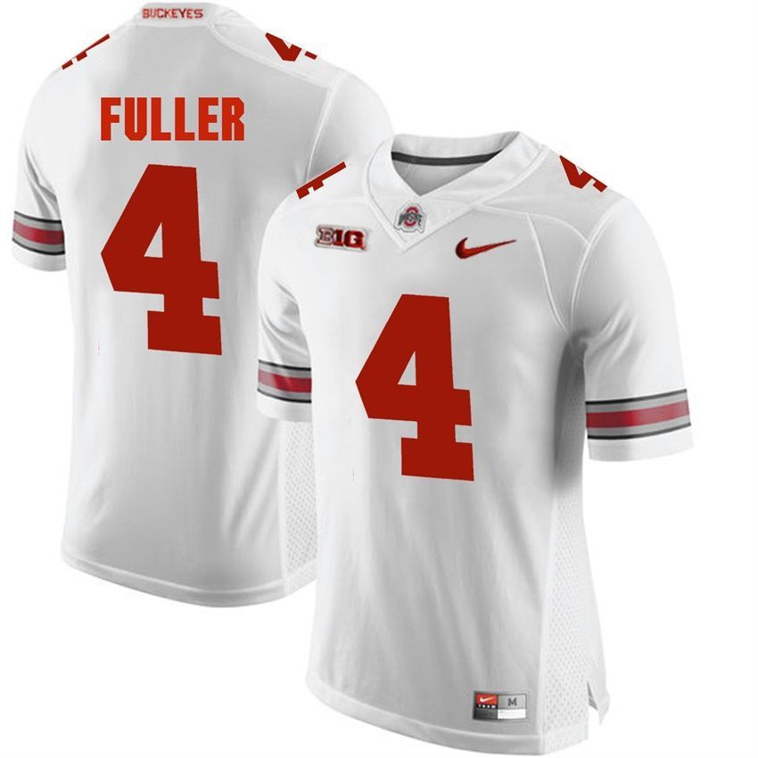 Ohio State Buckeyes White Jordan Fuller Player Football Jersey - Bluefink
