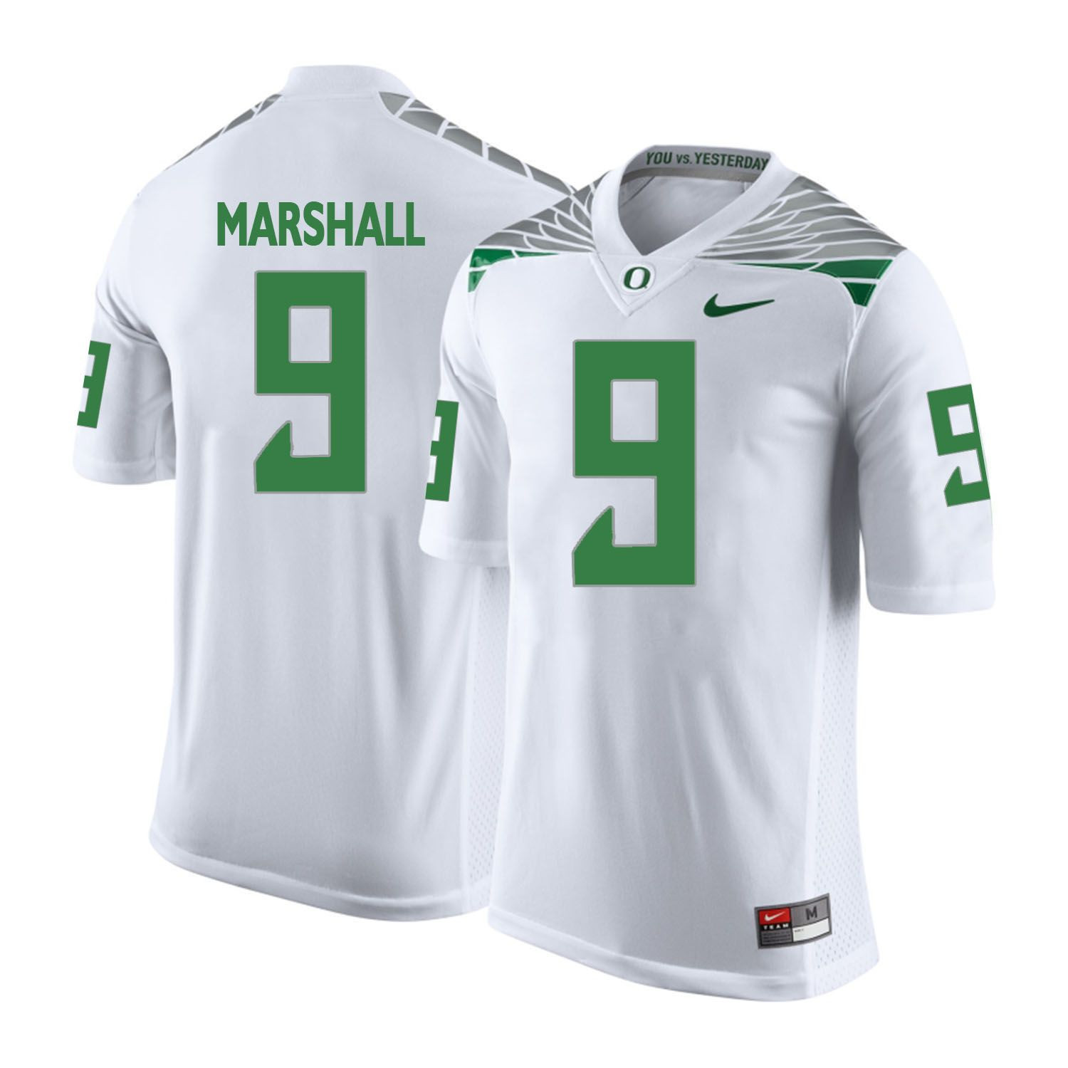 Oregon Ducks White Byron Marshall College Football Jersey - Bluefink