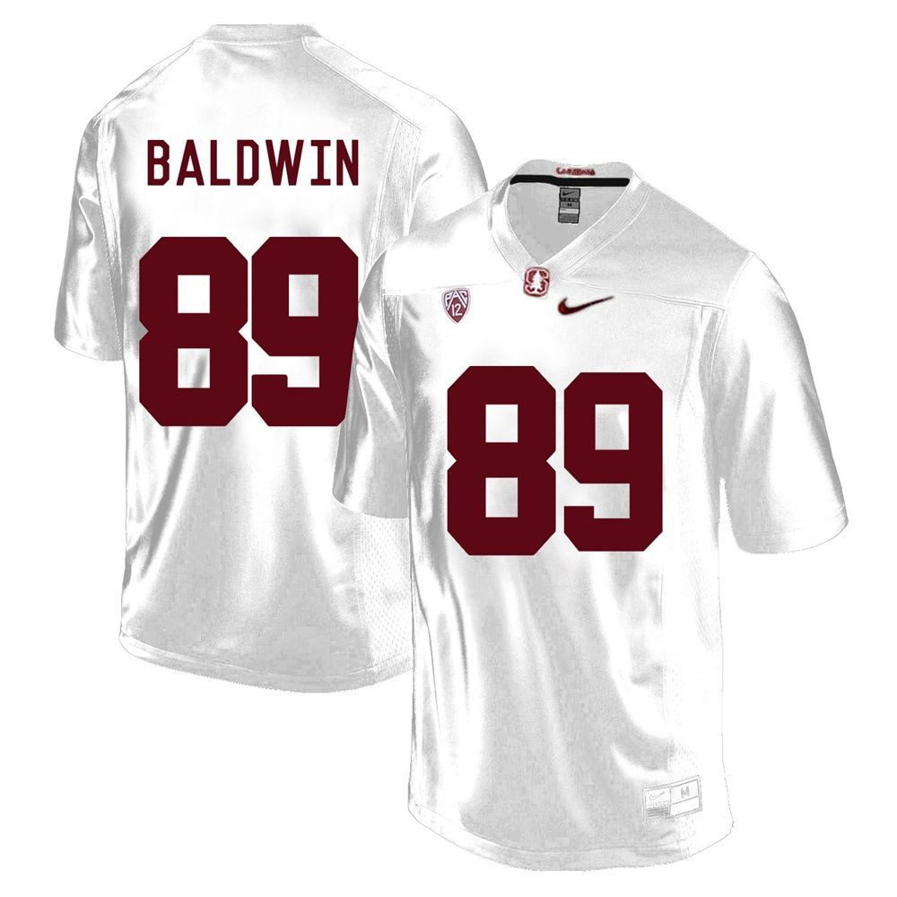 Stanford Cardinal White Doug Baldwin Player Football Jersey - Bluefink