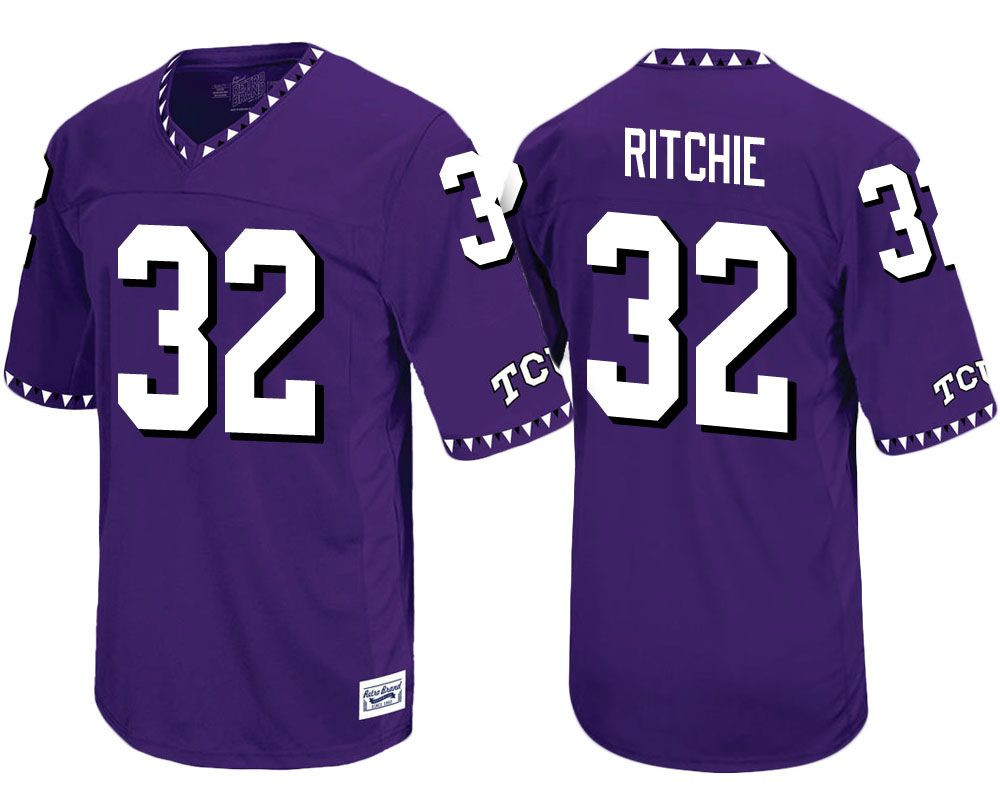 TCU Horned Frogs Purple Brandon Ritchie Player Football Jersey - Bluefink