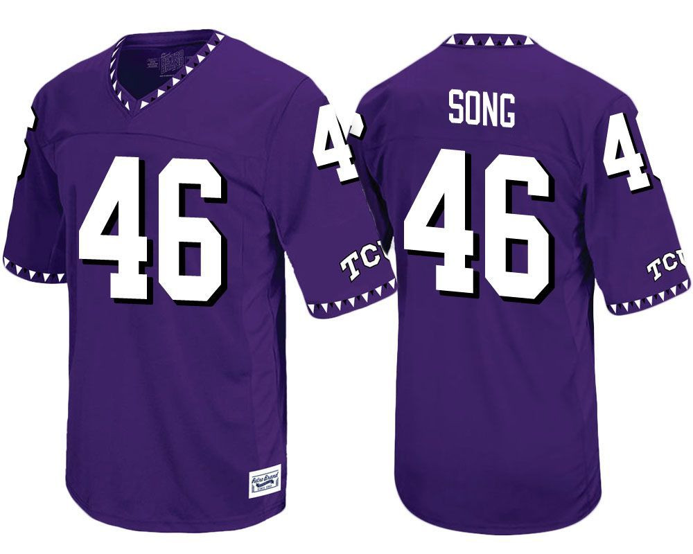 TCU Horned Frogs Purple Jonathan Song Player Football Jersey - Bluefink