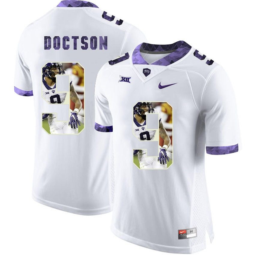 TCU Horned Frogs White Josh Doctson College Football Jersey - Bluefink