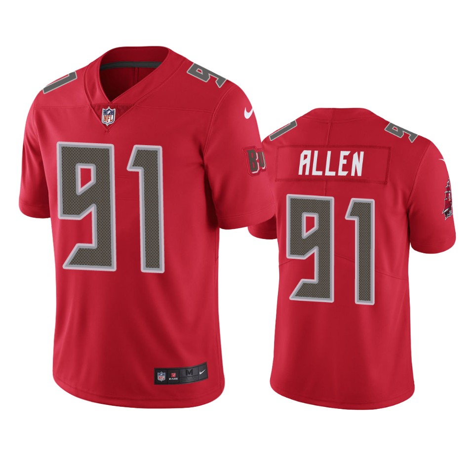 Tampa Bay Buccaneers Beau Allen Red Nike Color Rush Limited Jersey ...