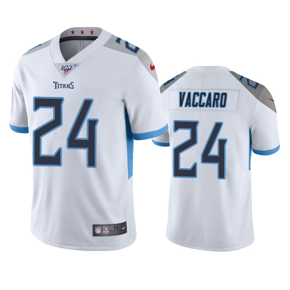 Tennessee Titans Kenny Vaccaro White 100th Season Vapor Limited Jersey ...