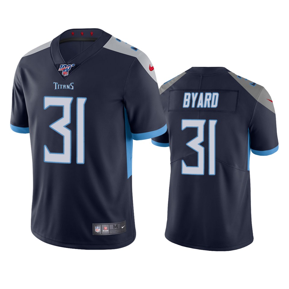 Tennessee Titans Kevin Byard Navy 100th Season Vapor Limited Jersey ...