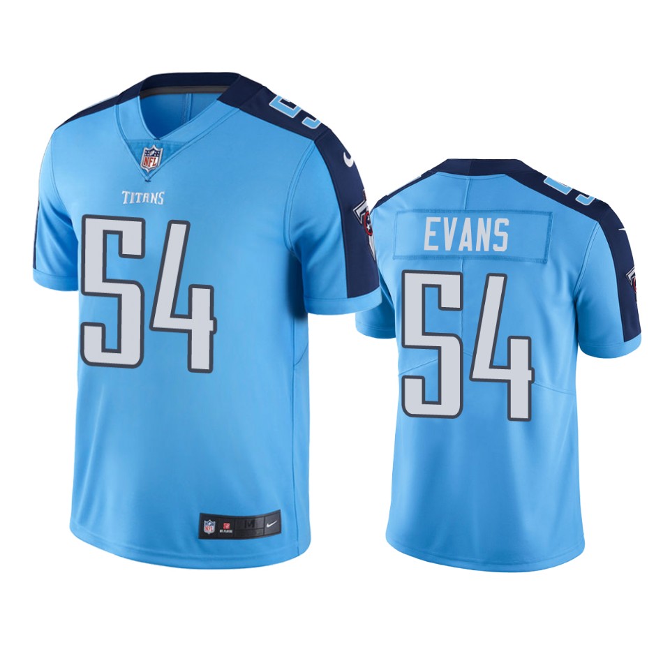 Tennessee Titans Rashaan Evans Light Blue Nike Color Rush Limited ...