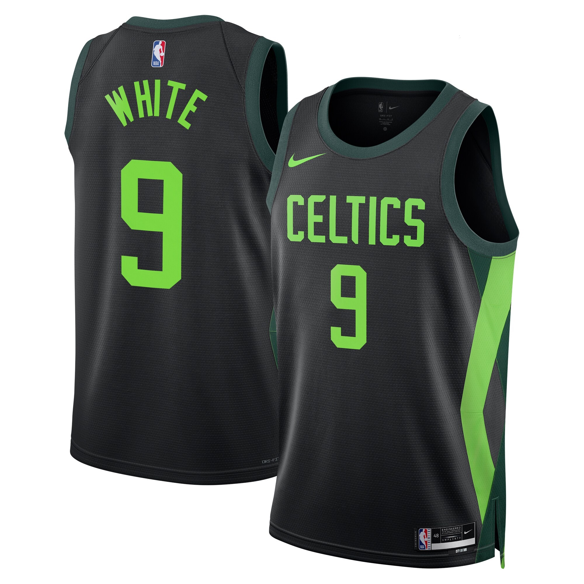 Boston Celtics Nike City Edition Swingman Jersey 2024 - Black - Derrick ...