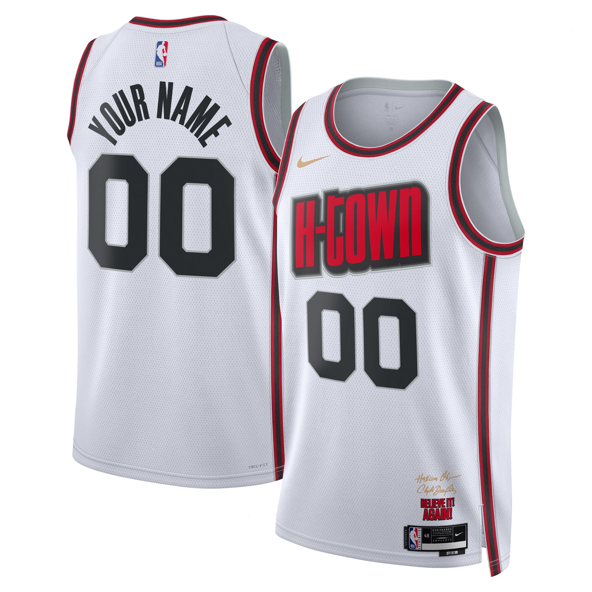 Houston Rockets Nike City Edition Swingman Jersey 2024 - Custom ...