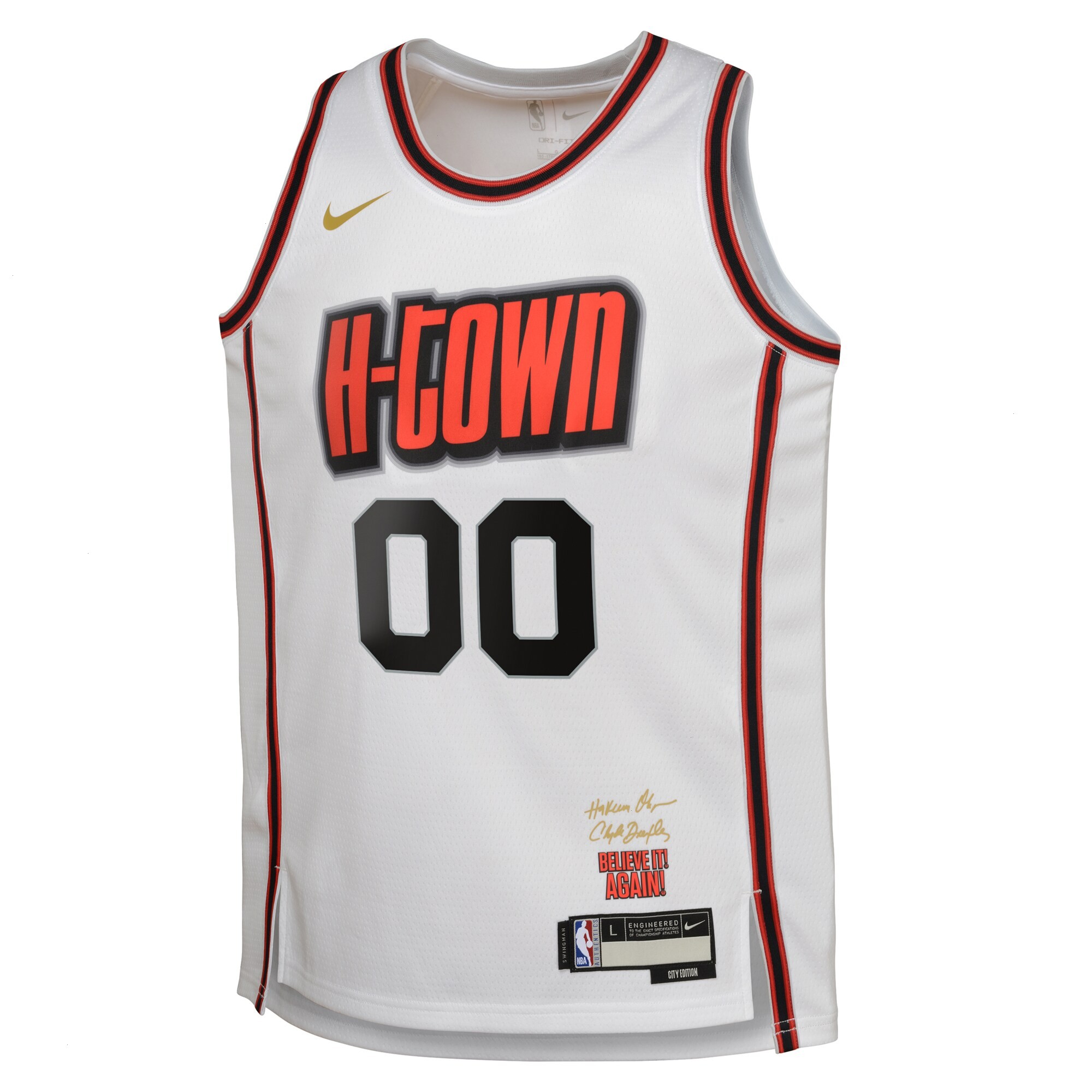 Houston Rockets Nike City Edition Swingman Jersey 2024 - Custom - Youth ...