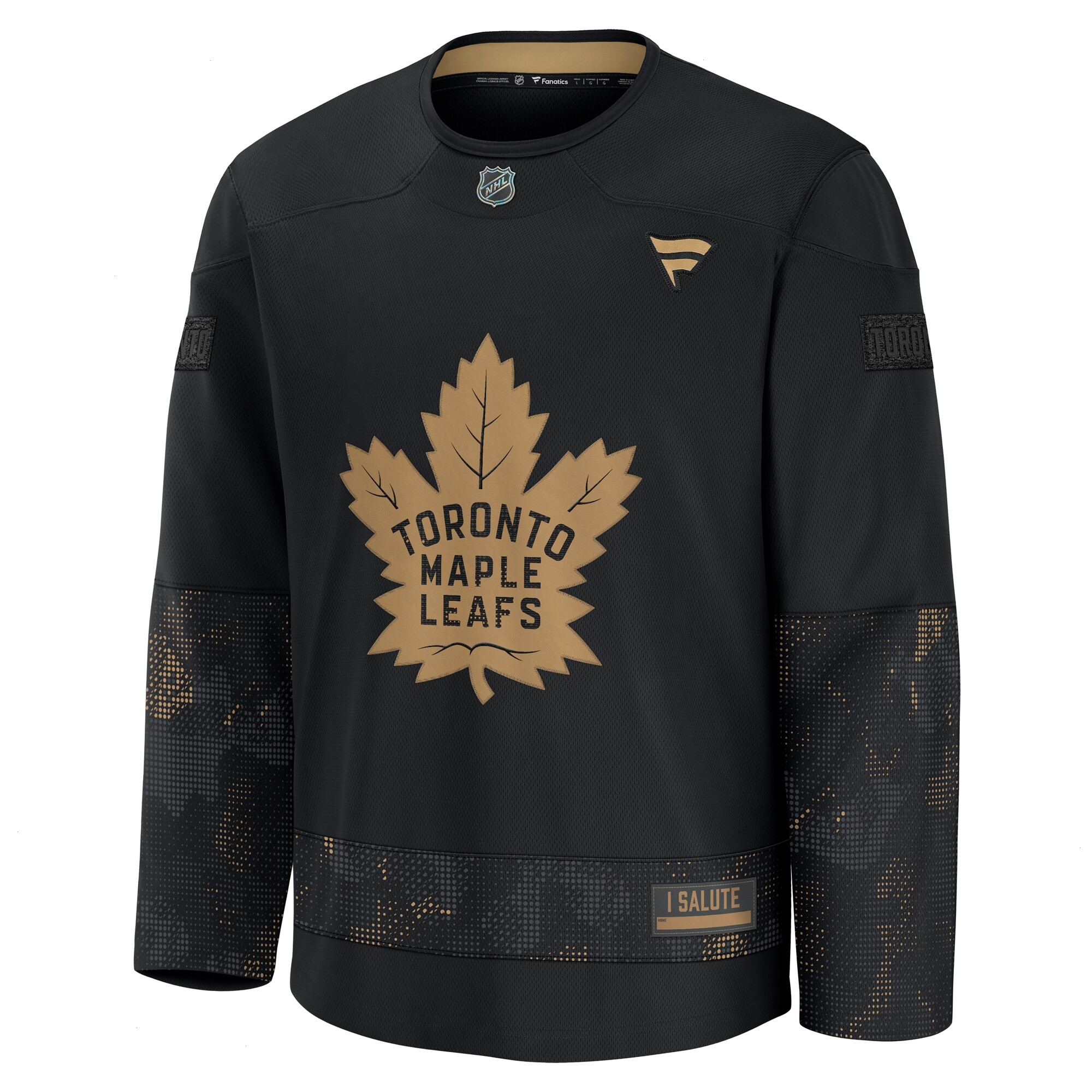 Men's Toronto Maple Leafs Fanatics Black 2024 Military Appreciation ...