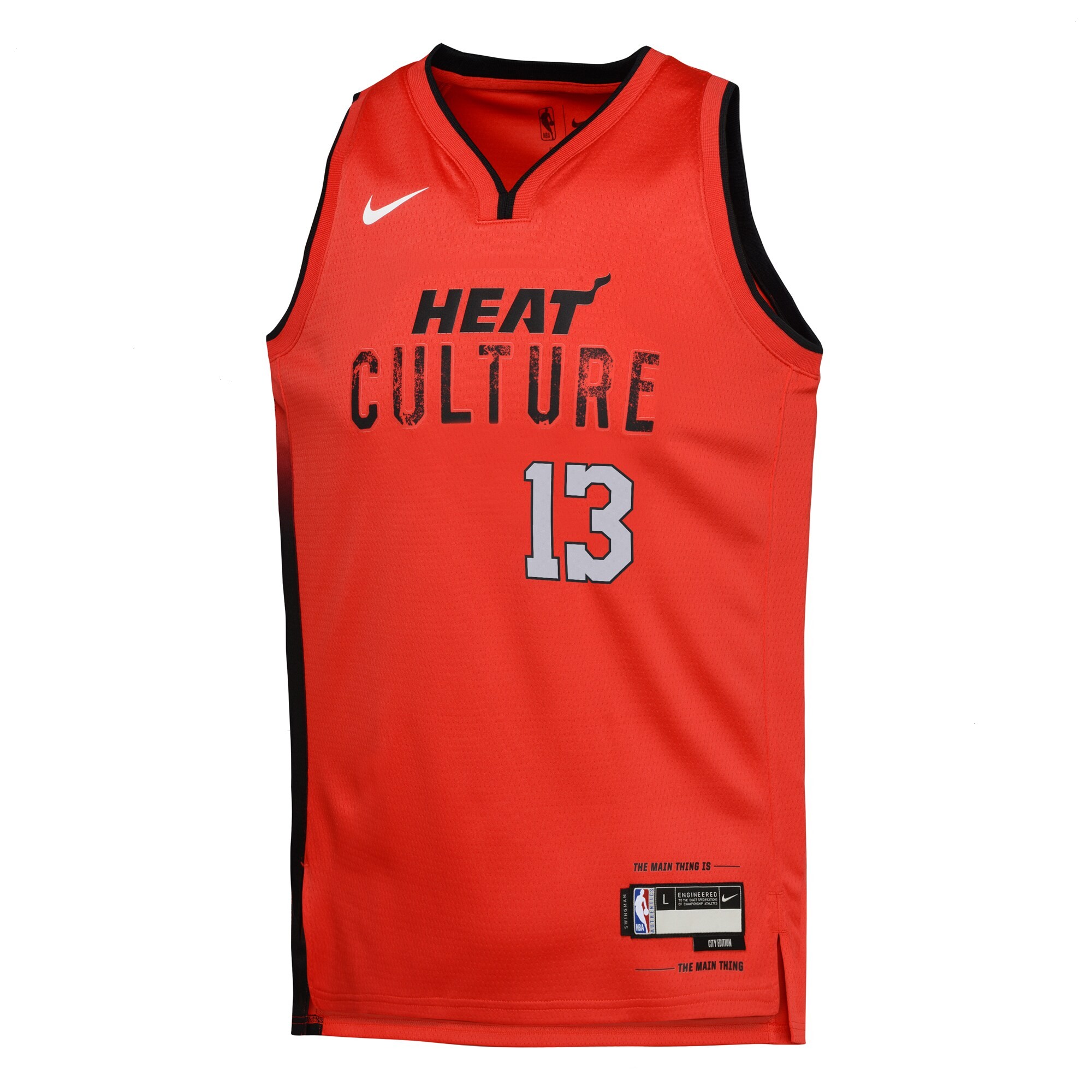 Miami Heat Nike City Edition Swingman Jersey 2024 - Red - Bam Adebayo ...