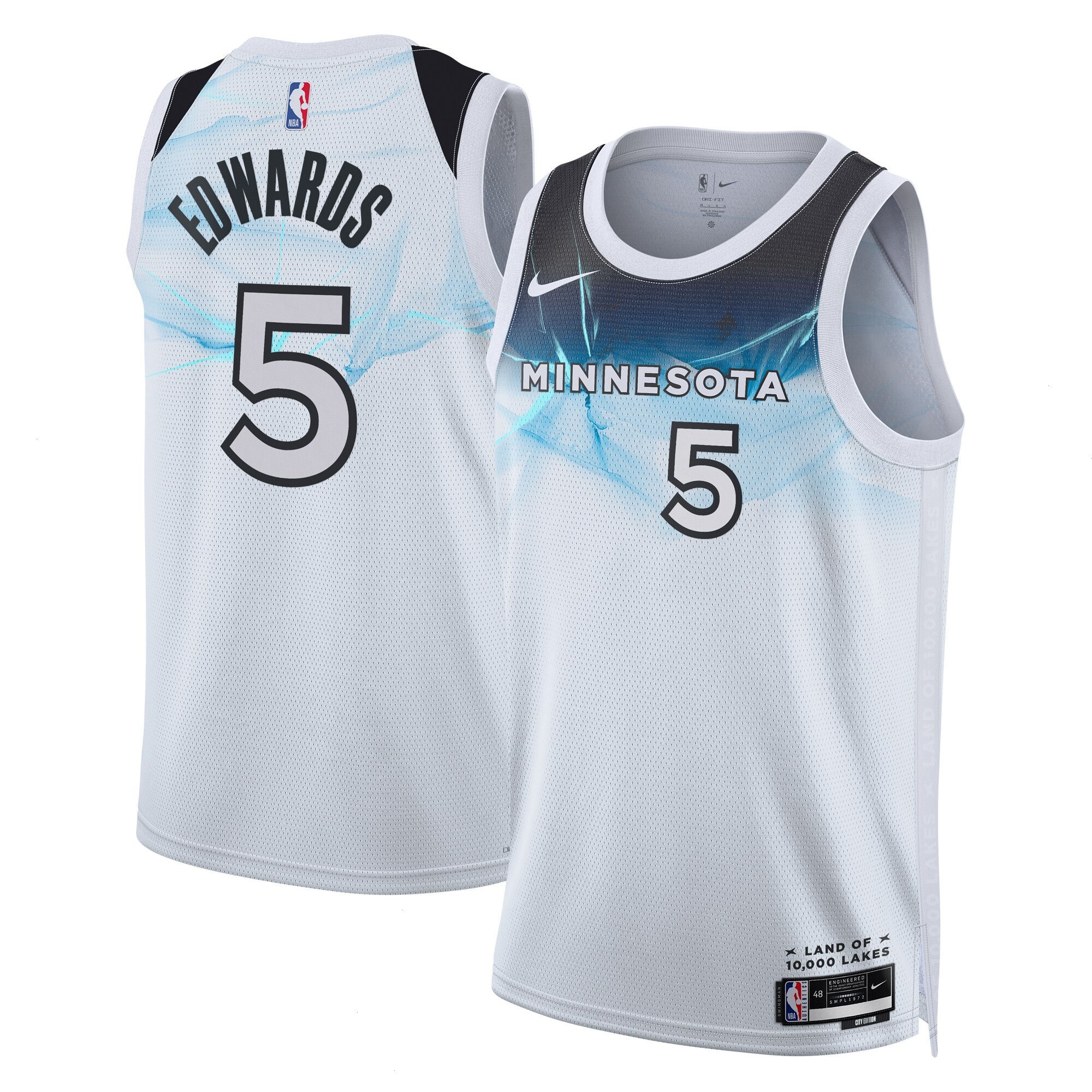 Minnesota Timberwolves Nike City Edition Swingman Jersey 2024 - White ...